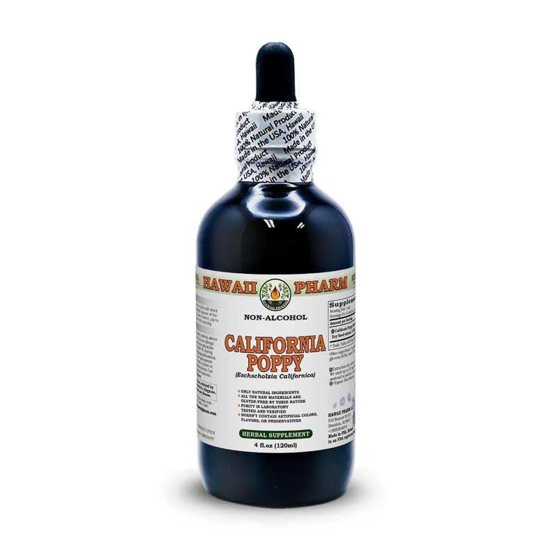 California Poppy Extract 120ml (Eschscholzia Californica), Hawaii Pharm