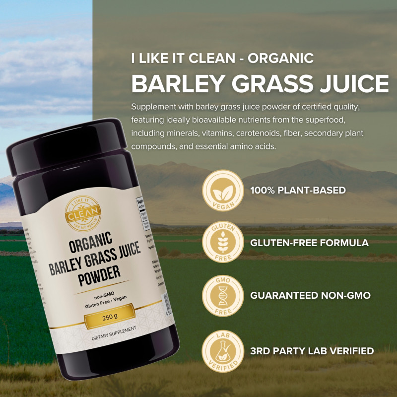 Barley Grass Juice Powder 250g, I Like It CLEAN